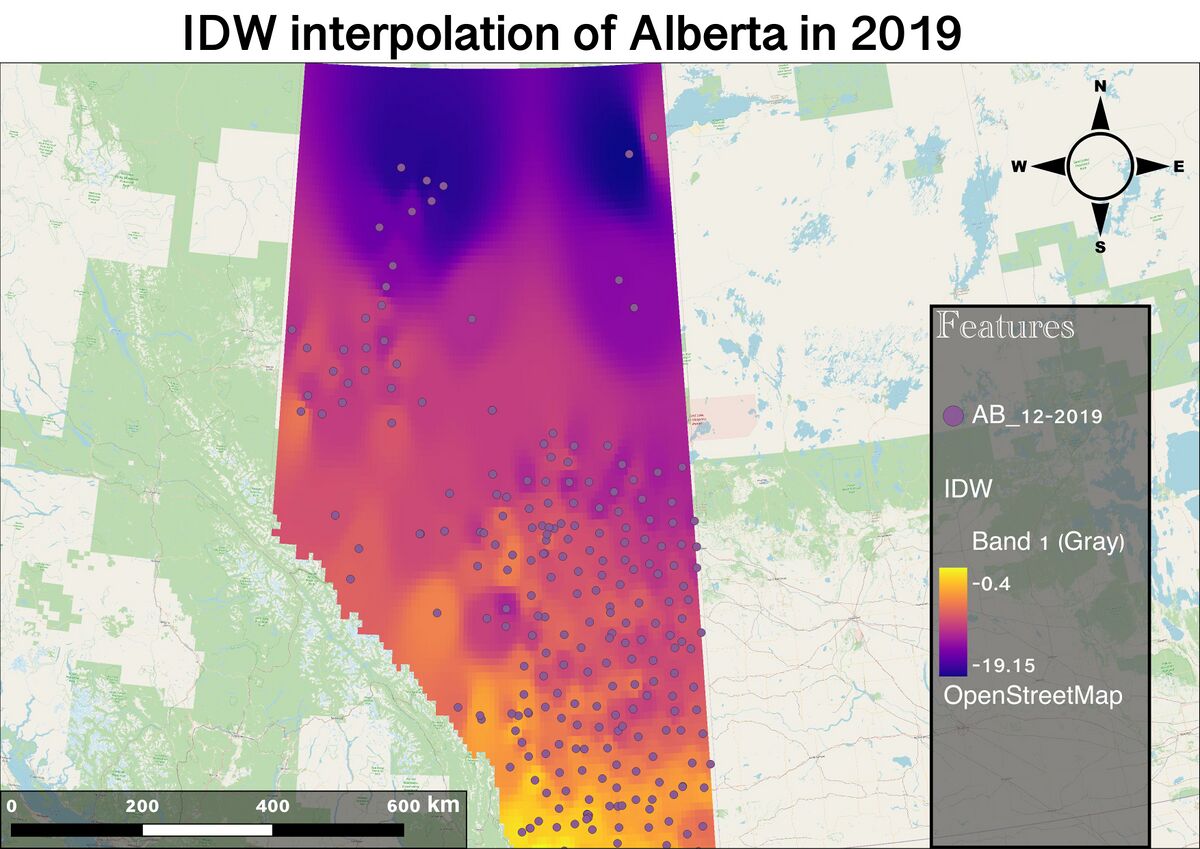 IDW interpolation using QGIS - CUOSGwiki