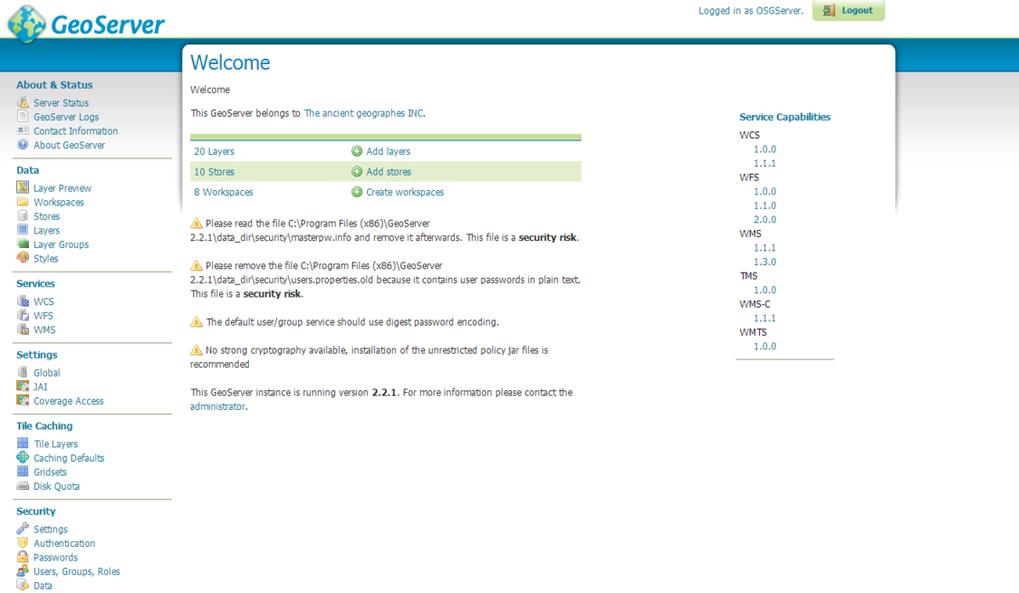 Developing a Web Map Server Using GeoServer - CUOSGwiki