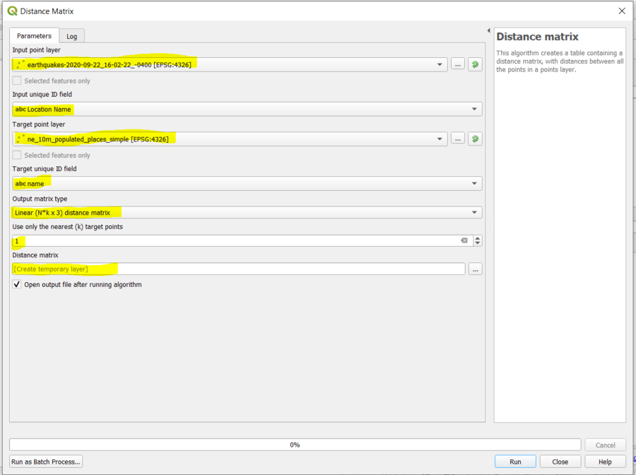 Distance Matrix Analysis and Spatial, Non-Spatial and Temporal Querying ...