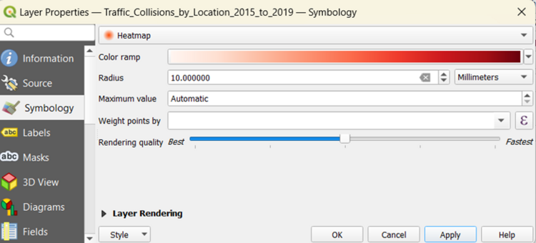 Analysing Traffic Accidents Using QGIS - Heatmaps, Hotspot Analysis ...