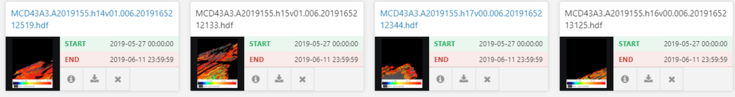 Albedo Data and Surface Reflectance Data Visualizations in SNAP using ...