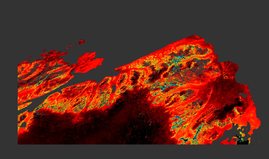 Albedo Data and Surface Reflectance Data Visualizations in SNAP using ...