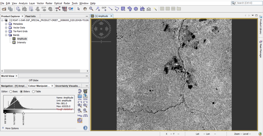 Basic Processing of Radarsat-1 data in Snap ESA - CUOSGwiki
