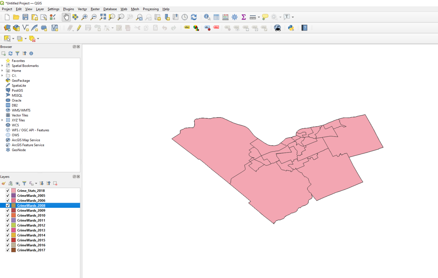 Analyzing Crime Data in Ottawa using QGIS - CUOSGwiki