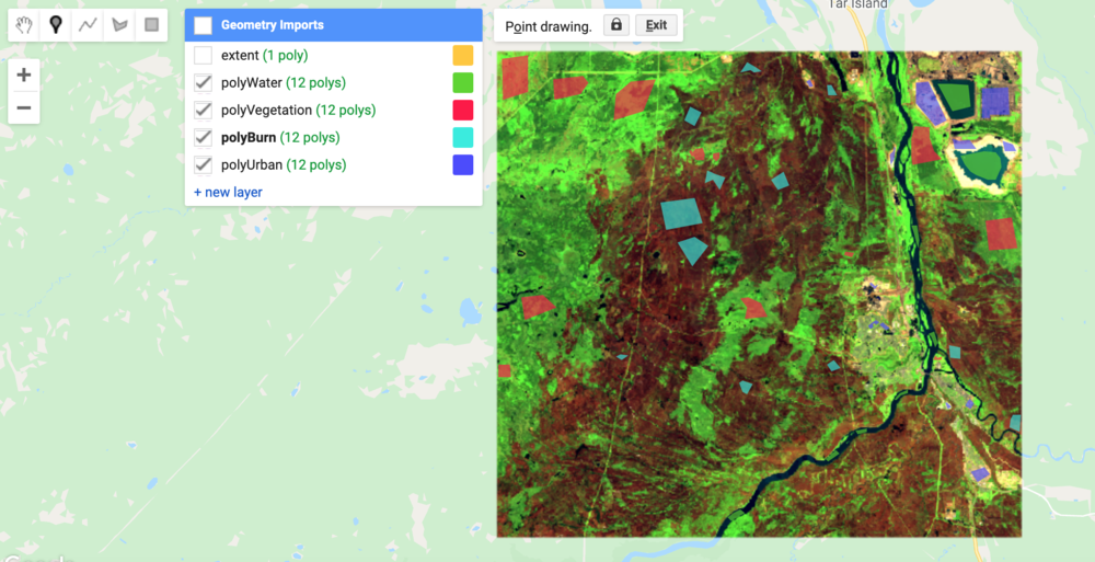 Supervised Classifications using Google Earth Engine - CUOSGwiki
