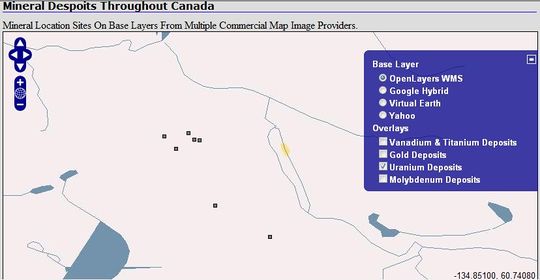 Displaying Mineral Deposit Locations Across Canada using Web Services - CUOSGwiki