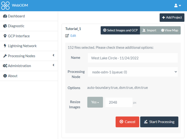 Creating DSMs DTMs and Orthomosaics in WebODM From Drone Images - CUOSGwiki