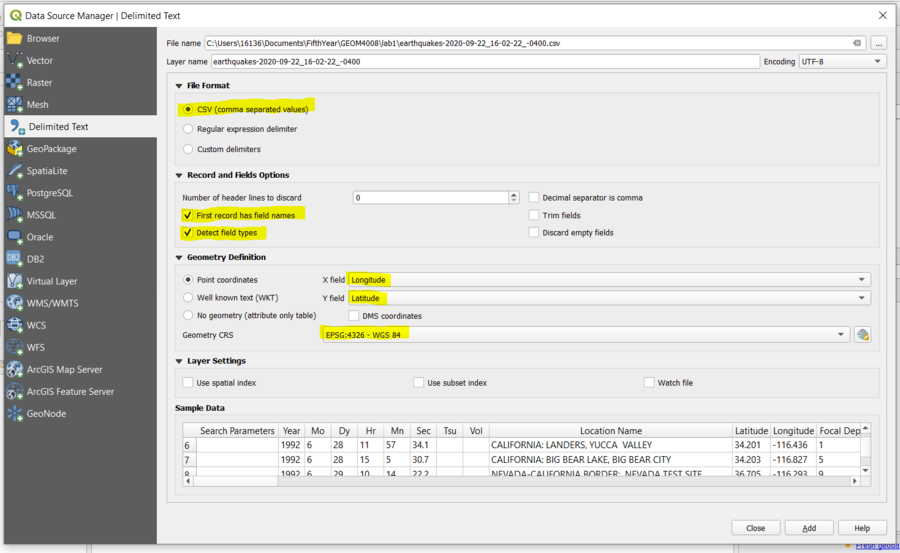Distance Matrix Analysis and Spatial, Non-Spatial and Temporal Querying with QGIS - CUOSGwiki