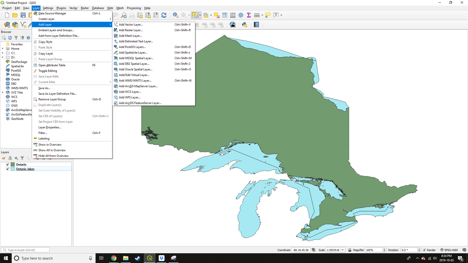 Determining Effects on Temperature Interpolations from Large Lakes using QGIS - CUOSGwiki